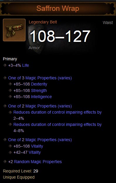 Saffron Wrap - Diablo Wiki