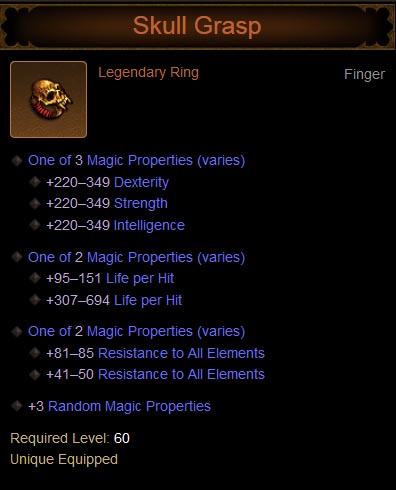 Skull Grasp - Diablo Wiki